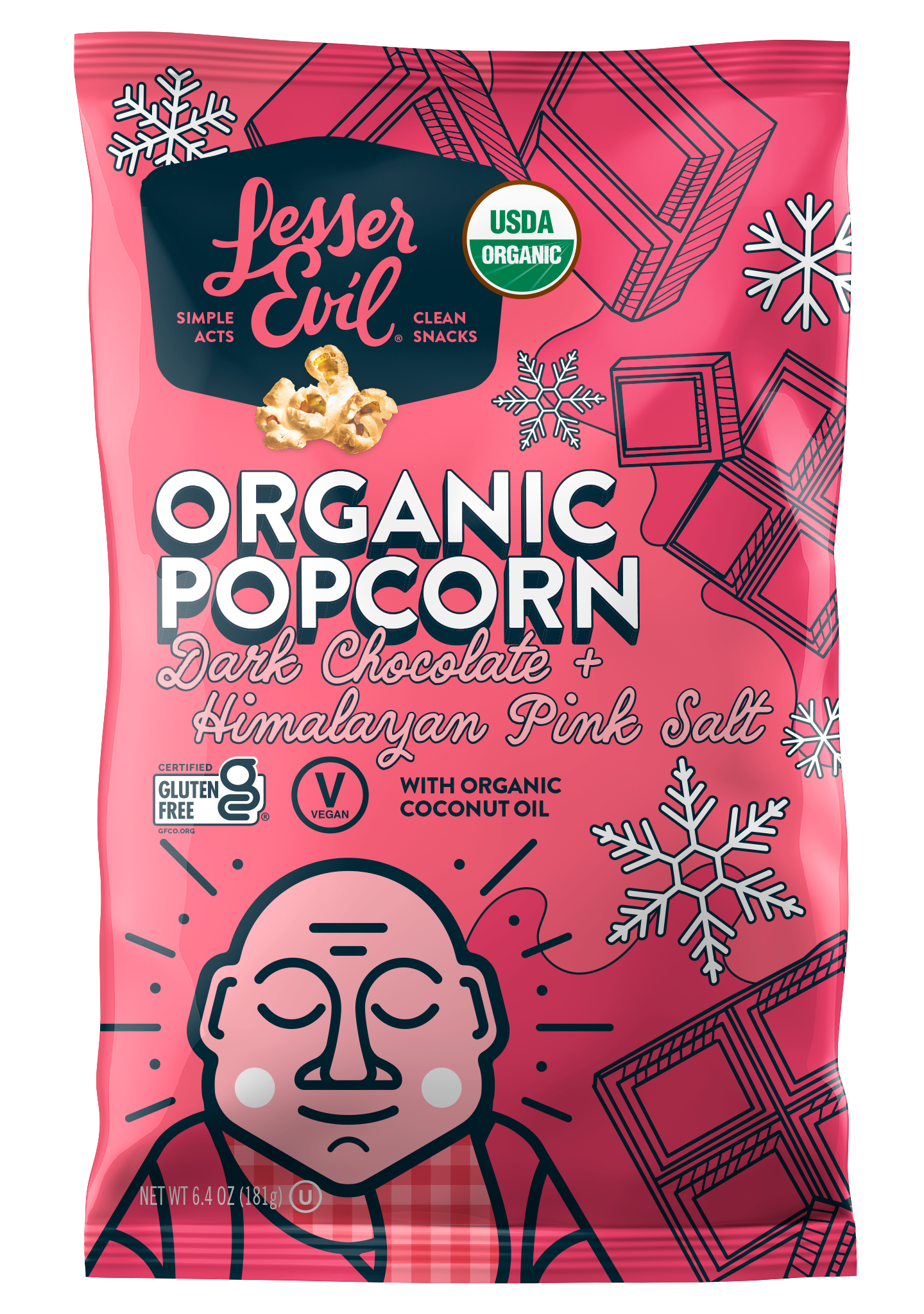 LesserEvil - Dark Chocolate + Himalayan Pink Salt. 6.4 oz – ElephantPlate