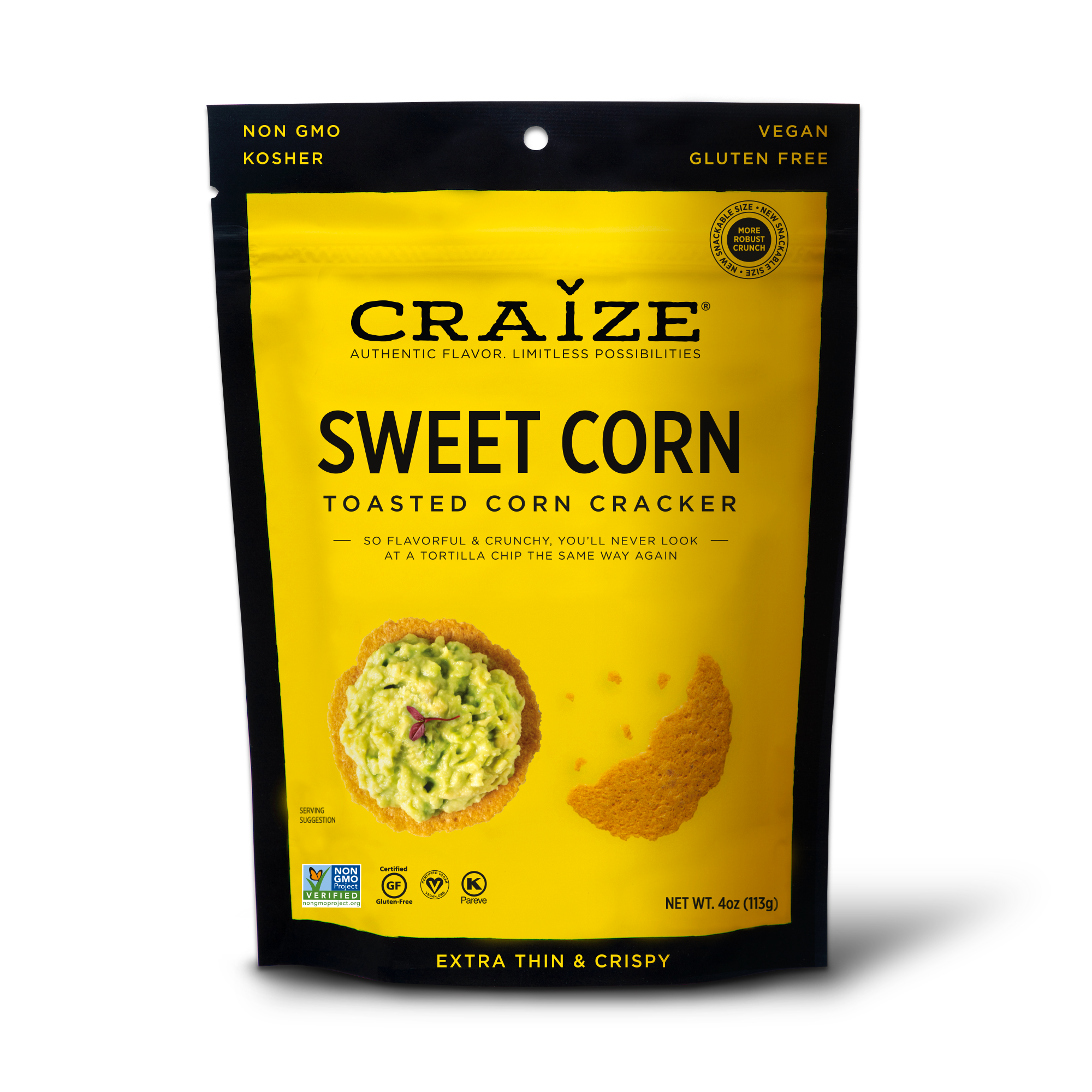 Craize Corn INC - Sweet Toasted Corn Crackers 4oz – ElephantPlate